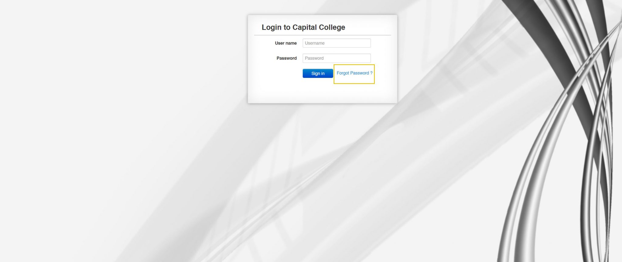 Student Portal Instructions - Capital College